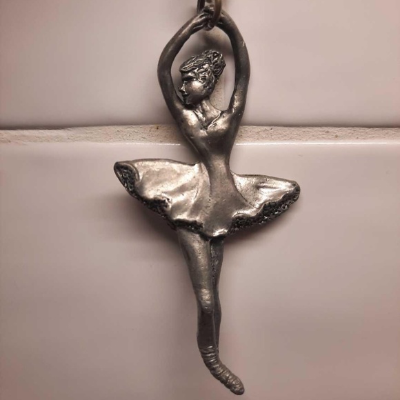Other | Beautiful Pewter Ballerina Ballet Keychain Vintage | Poshmark